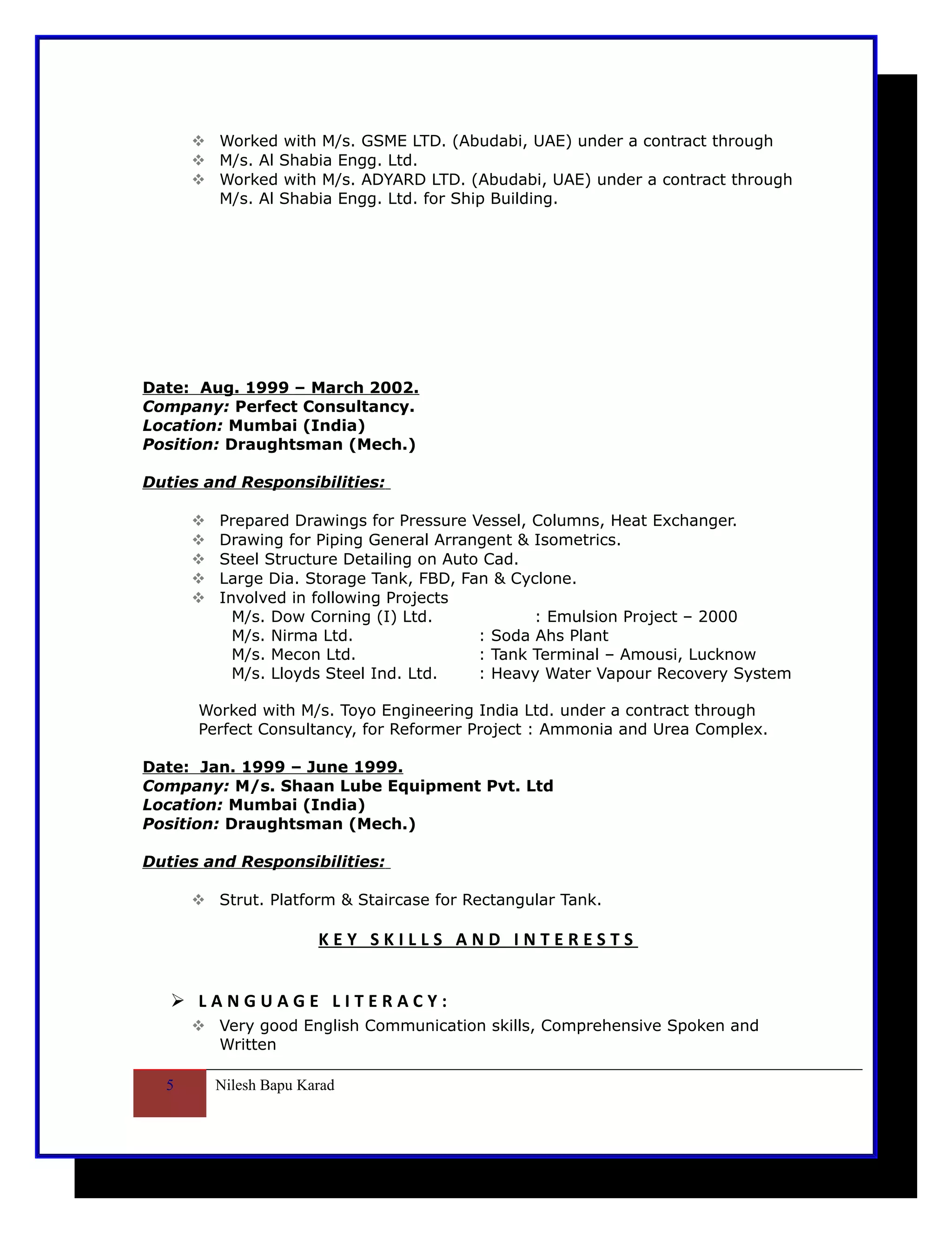 nilesh CV | PDF