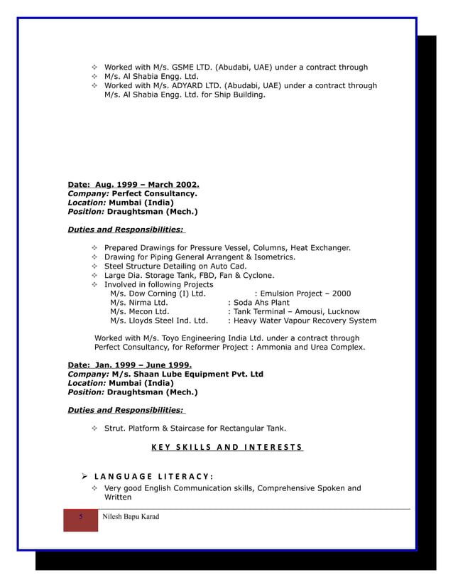 nilesh CV | PDF