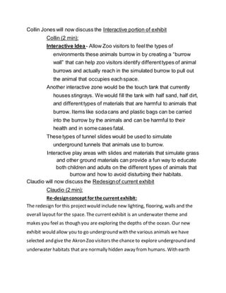 Zoo Presentation | DOCX