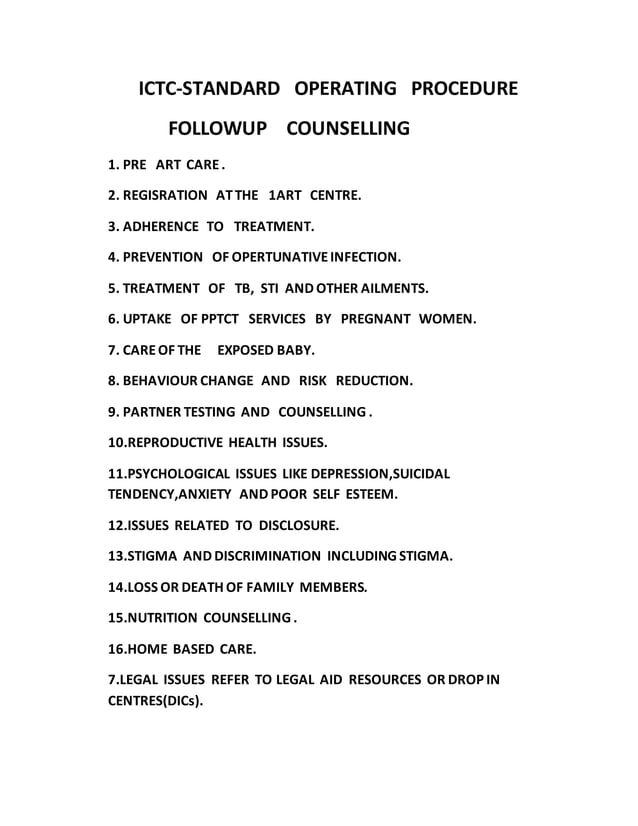 Ictc | DOCX | Sexual Health | Diseases and Conditions