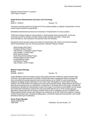 chesbro resume | PDF