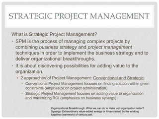 Strategic Project Management | PPTX