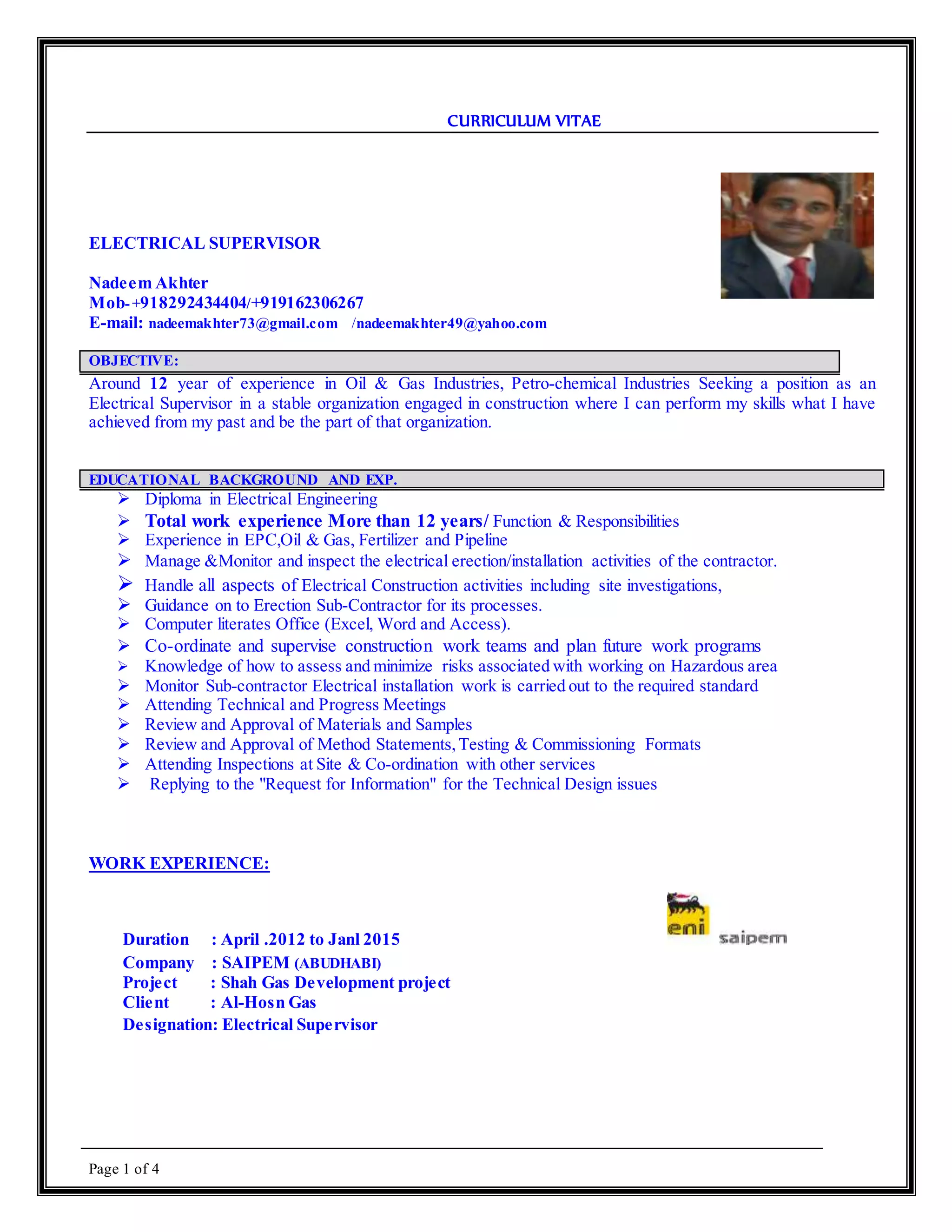 Nadeem CV | DOCX