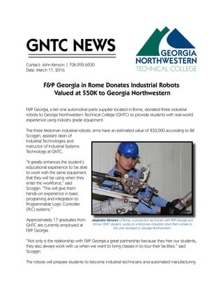 F-P robotics donation 3_16 | PDF
