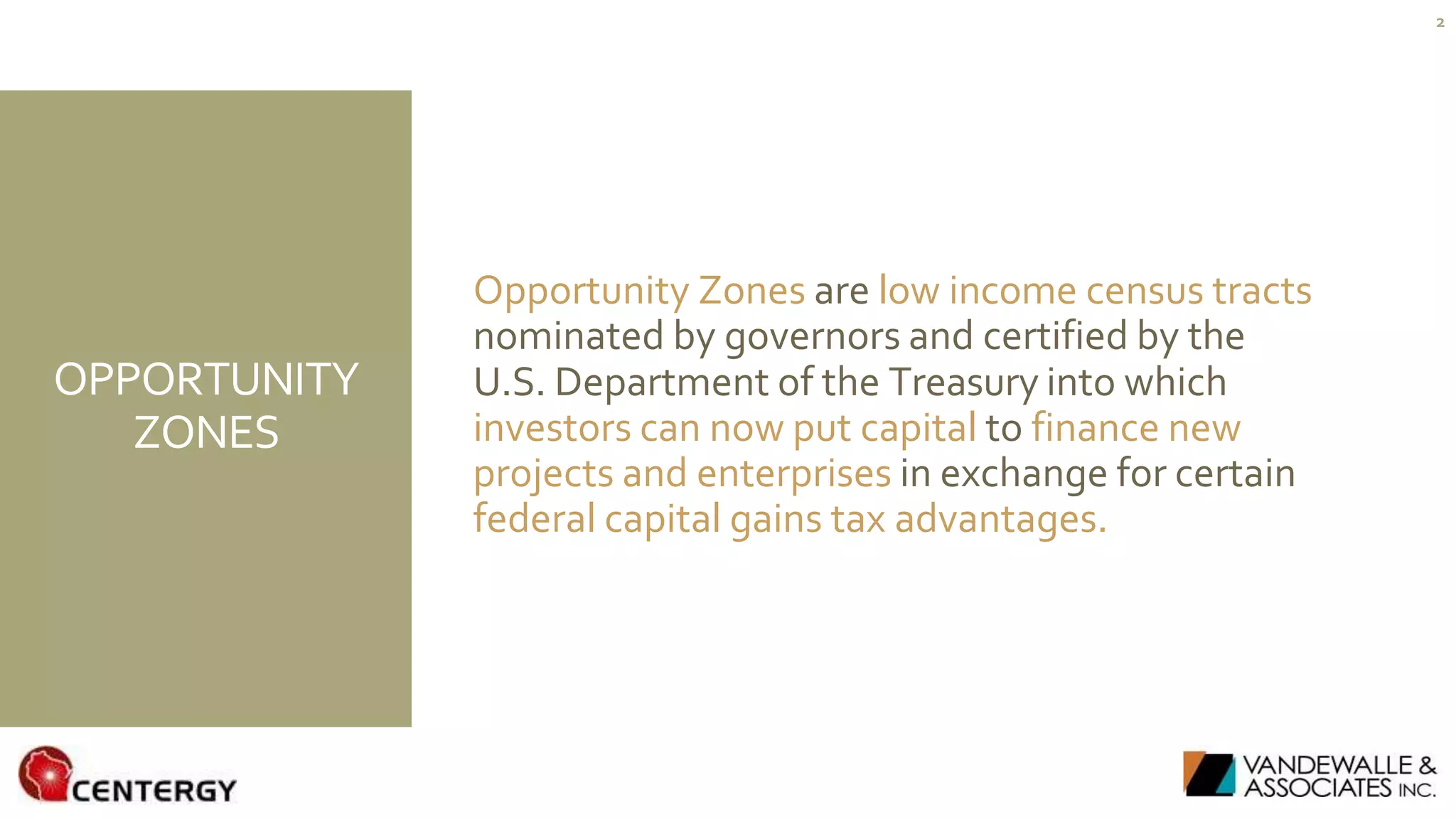 Centergy Opportunity Zone Program Overview | PPT