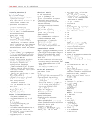 Polycom VVX 500 HD Phone Specs | PDF