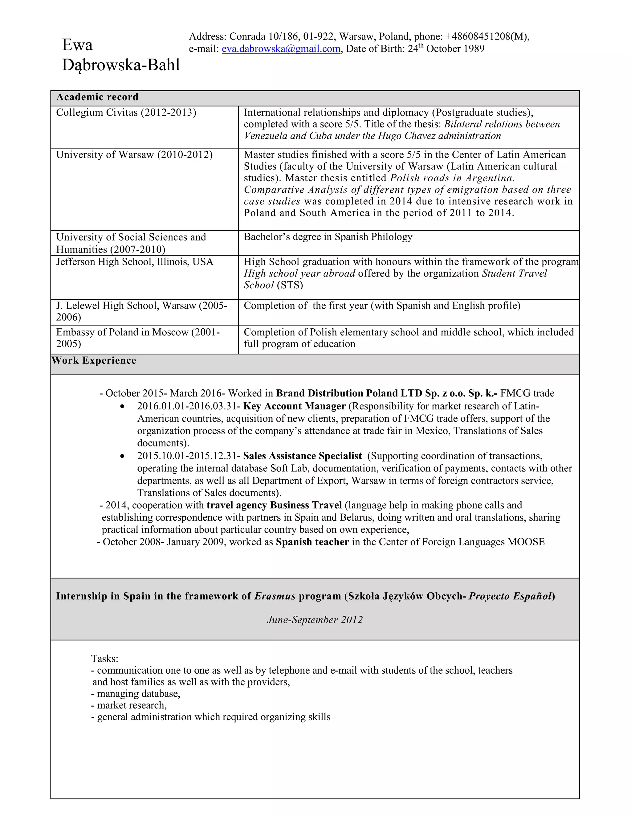 CV_Ewa_Dabrowska-Bahl_English | PDF