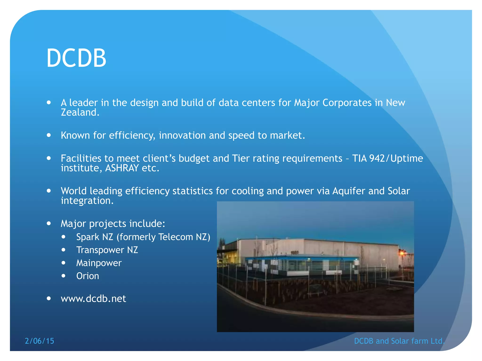 DCDB and Solar | PPTX