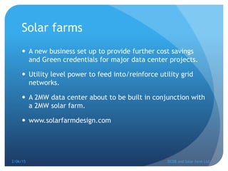 DCDB and Solar | PPTX