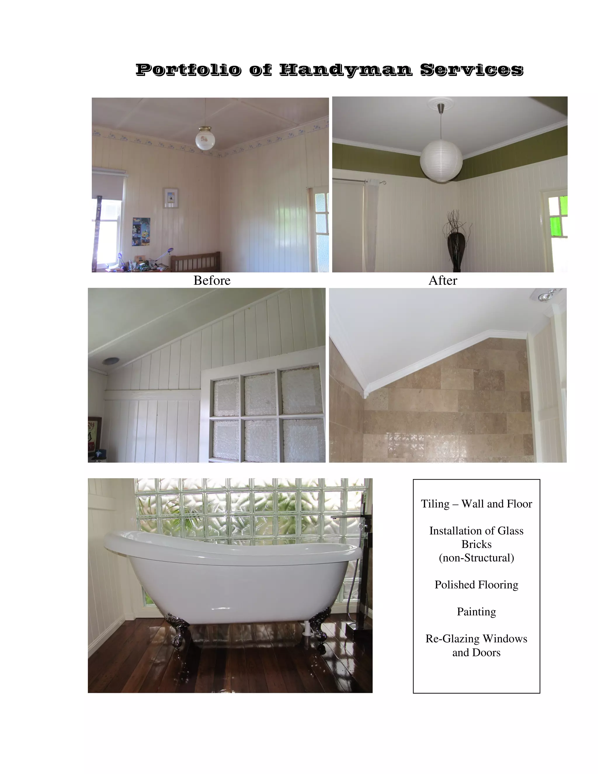 NEED A HANDYMAN PORTFOLIO | PDF