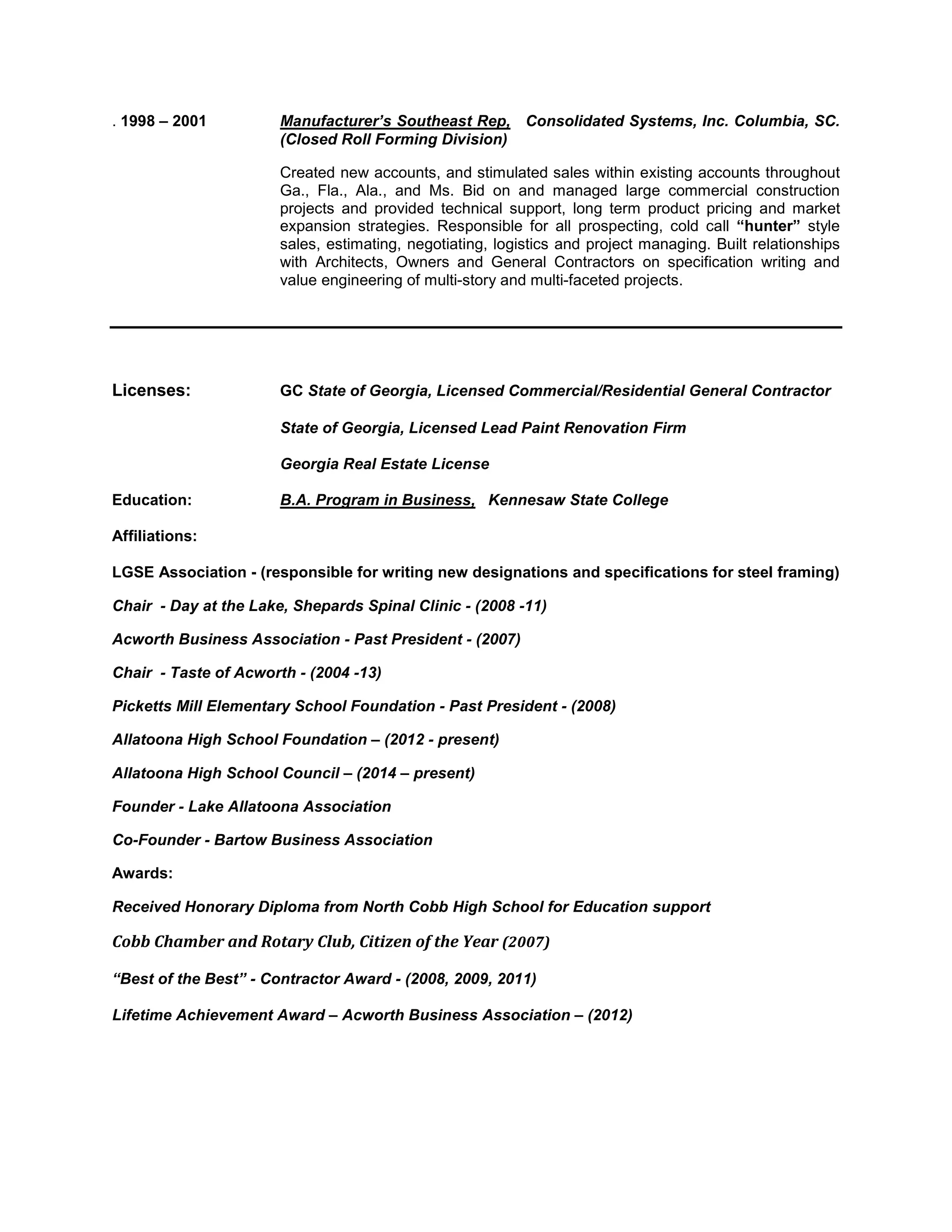 JCGFull Resume' | PDF