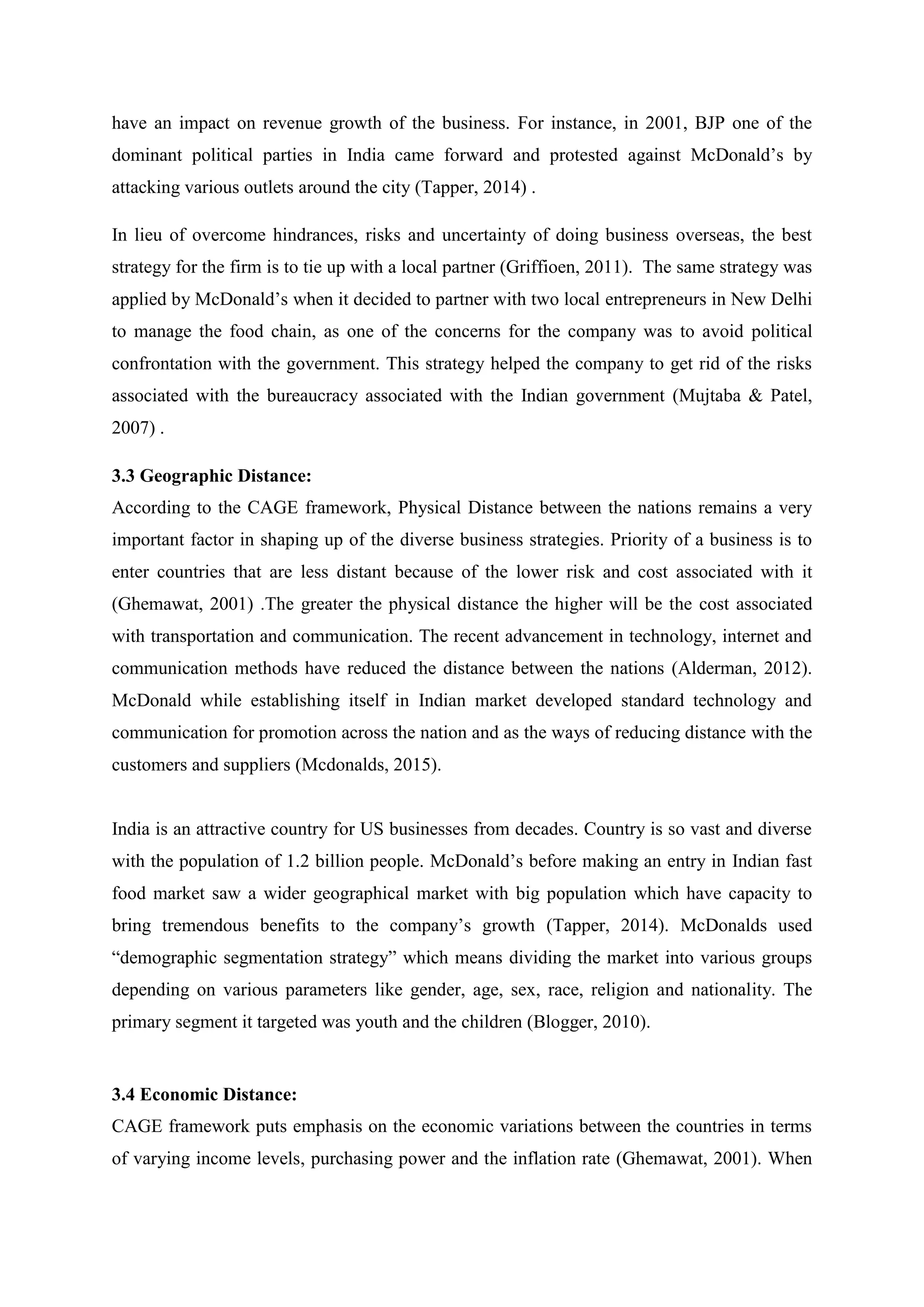 Internationalisation Strategies of McDonald | PDF