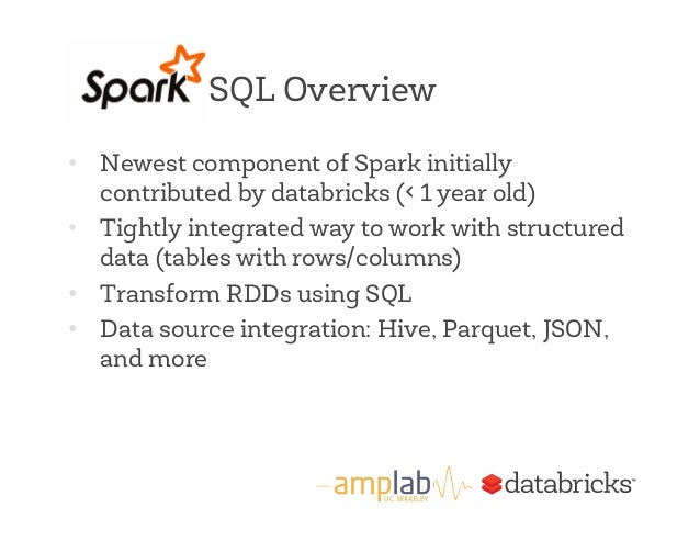 Intro to Spark and Spark SQL