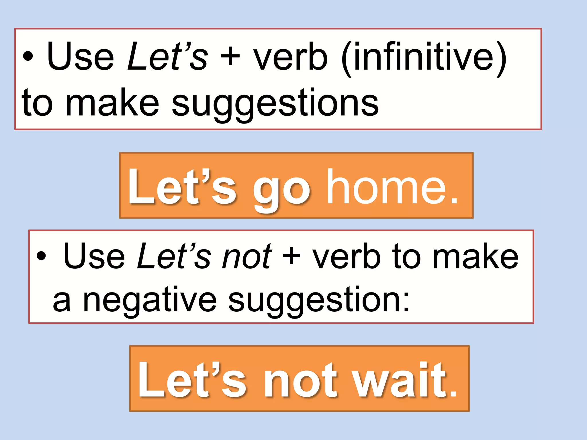2 c Imperatives and Suggestions | PPSX