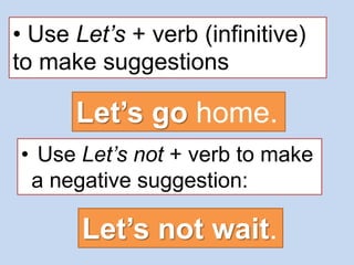 2 c Imperatives and Suggestions | PPSX