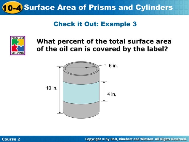 Surface ARea of Prisms and Cylinders | PPT | Physics | Science