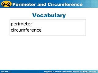 Perimeter and Circumference | PPT
