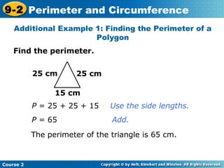 Perimeter and Circumference | PPT