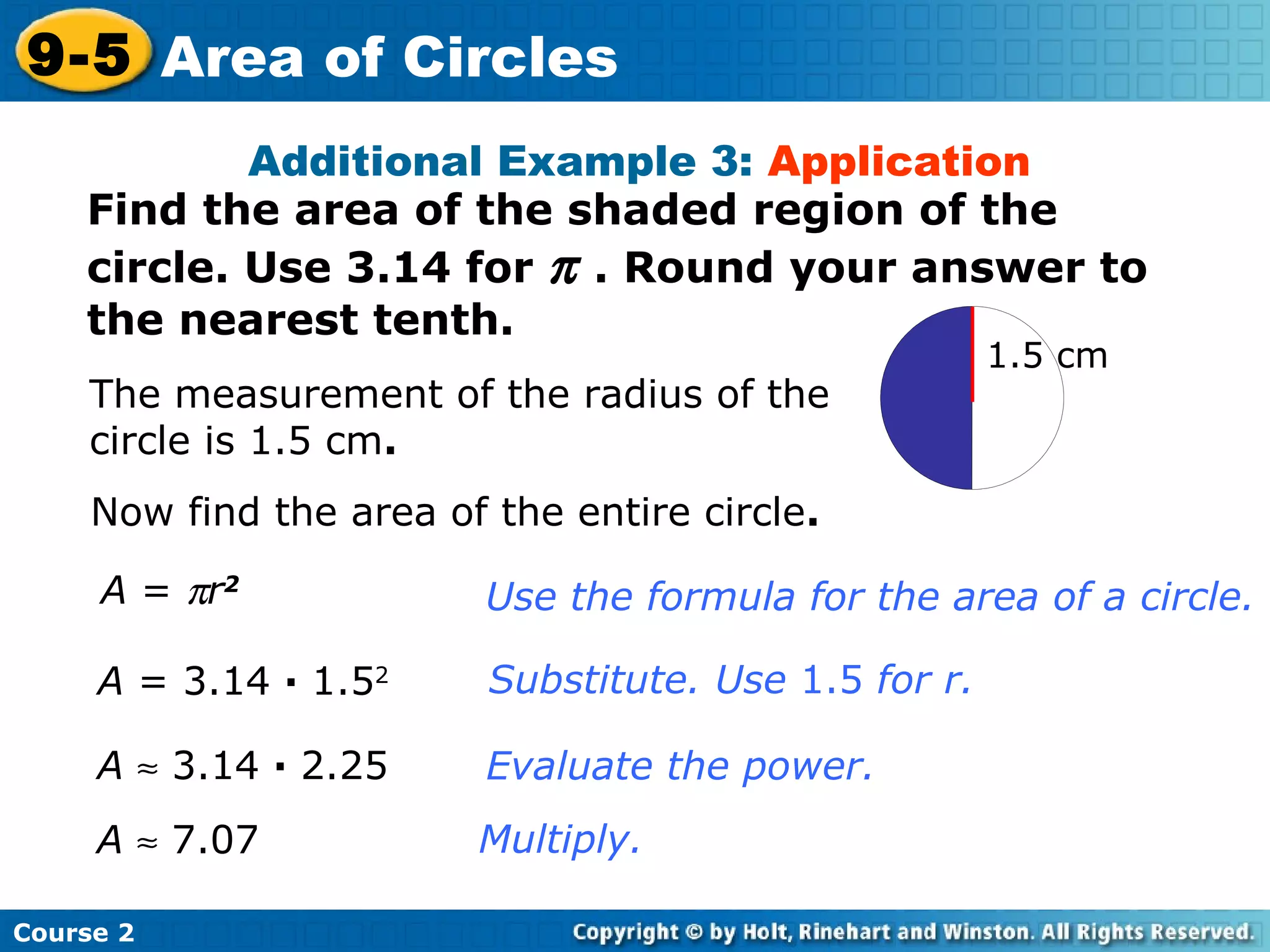 Area of a Circle | PPT