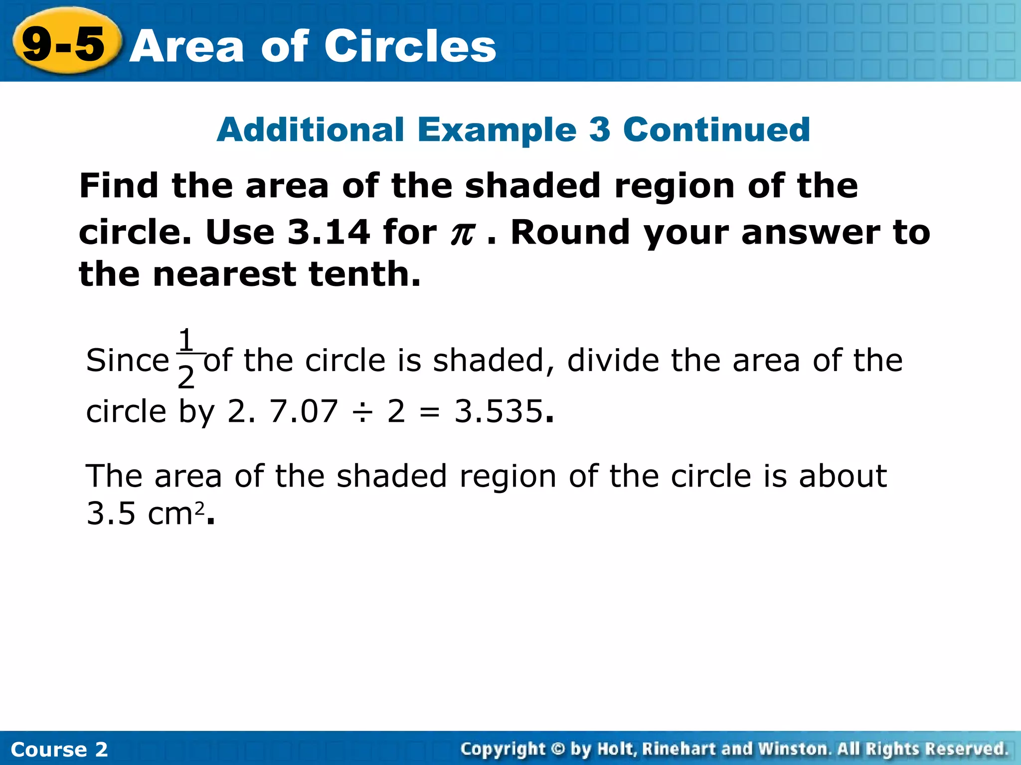 Area of a Circle | PPT