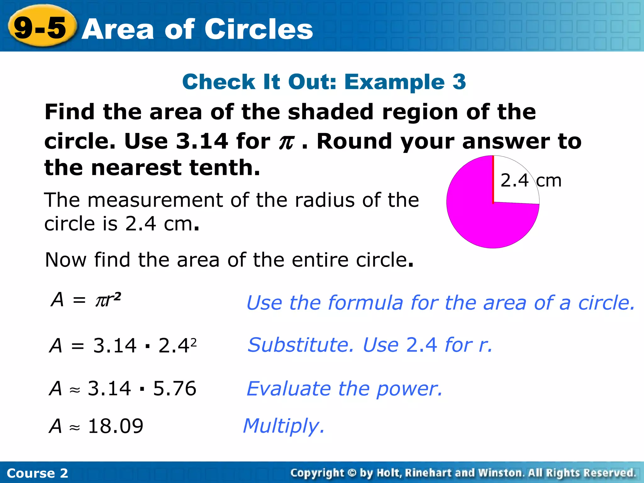 Area of a Circle | PPT