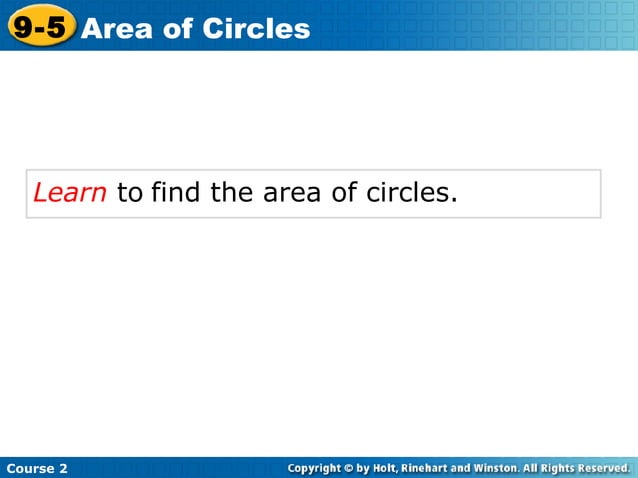 Area of a Circle | PPT | Physics | Science