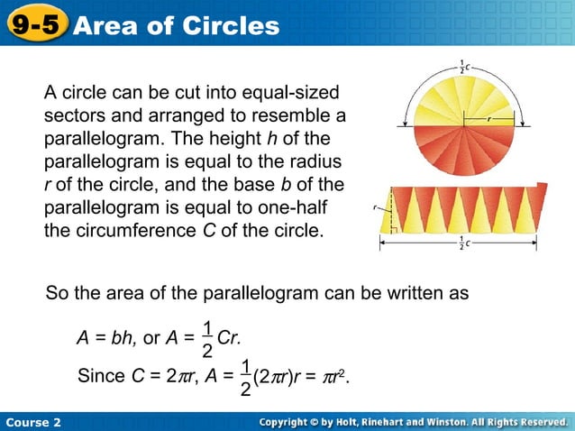 Area of a Circle | PPT | Physics | Science