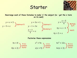 2) Changing the Subject - Harder.pptx