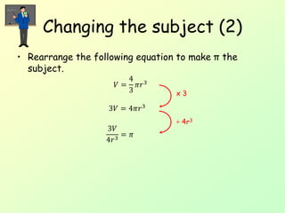 2) Changing the Subject - Harder.pptx