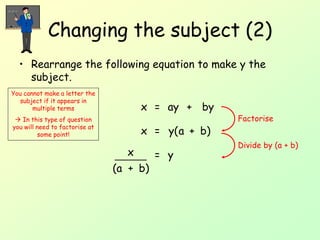 2) Changing the Subject - Harder.pptx