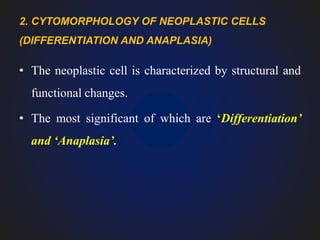 characteristic features of tumours | PPTX