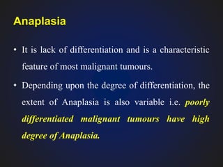 characteristic features of tumours | PPTX