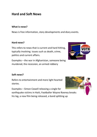 2c hard and soft news | DOCX