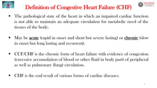 Cardiovascular Pathophysiology- Congestive Cardiac Failure (CCF ...