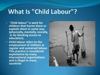Group 2 - Child Labour | PPTX