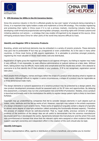 China IPR Guide for European SMEs in the Ceramics Industry | PDF
