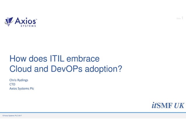 Chris Rydings - How does ITIK embrace cloud and DevOps adoption? | PPT