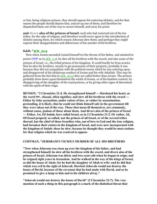 2 chronicles 21 commentary | PDF
