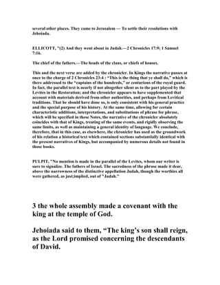 2 chronicles 23 commentary | PDF