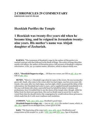 2 chronicles 29 commentary | PDF