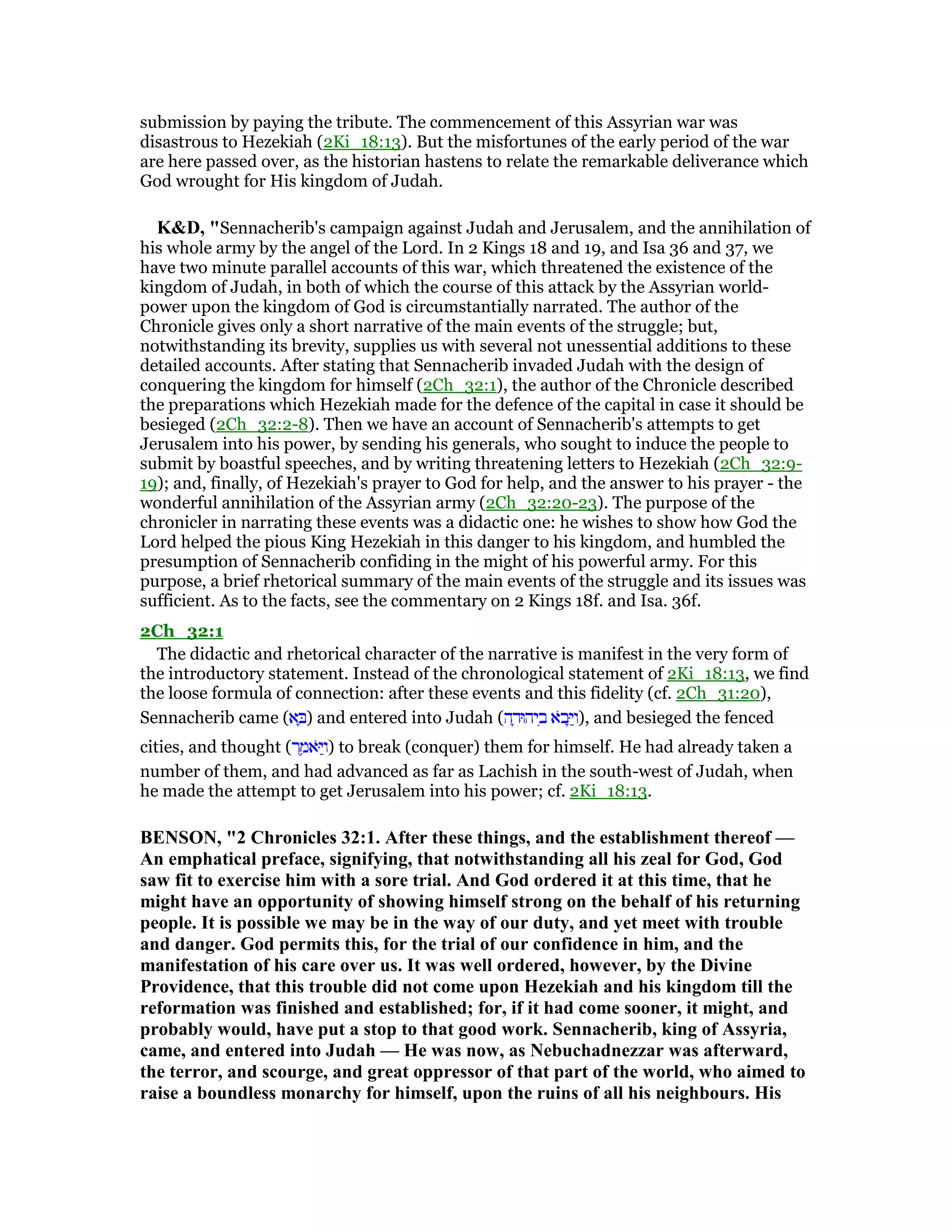 2 Chronicles 32 Commentary Pdf