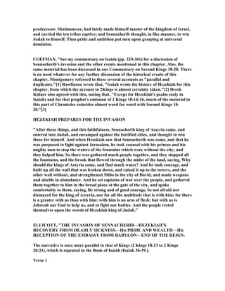 2 Chronicles 32 Commentary Pdf