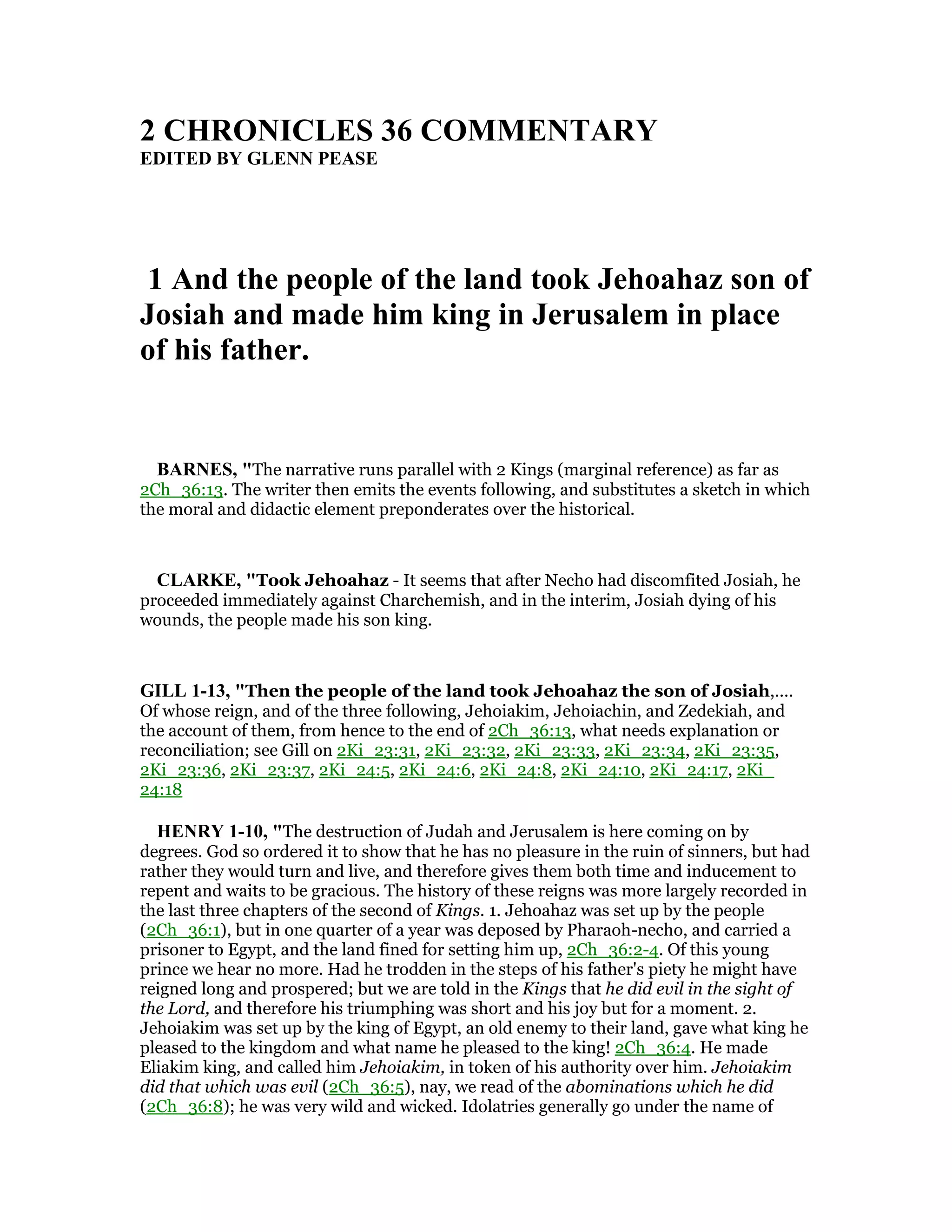 2 chronicles 36 commentary | PDF