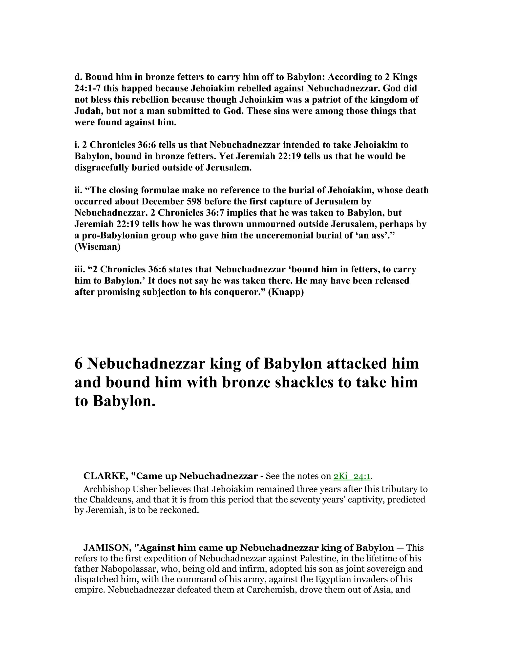 2 chronicles 36 commentary | PDF