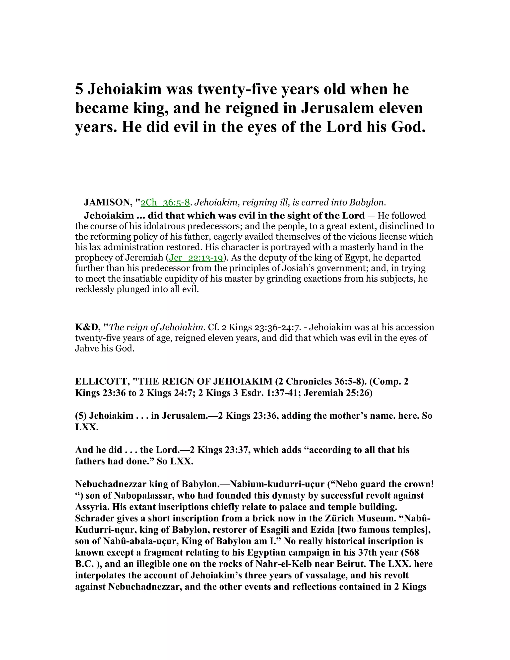 2 chronicles 36 commentary | PDF