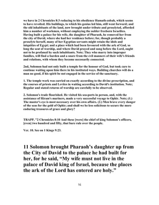 2 chronicles 8 commentary | PDF