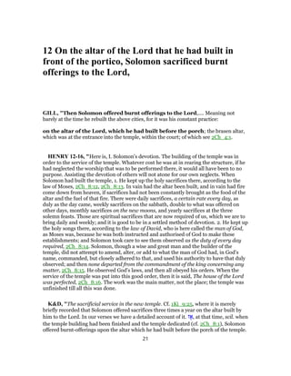 2 chronicles 8 commentary | PDF