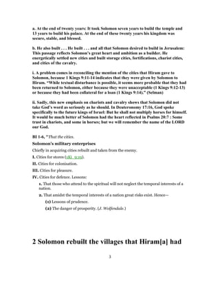 2 chronicles 8 commentary | PDF