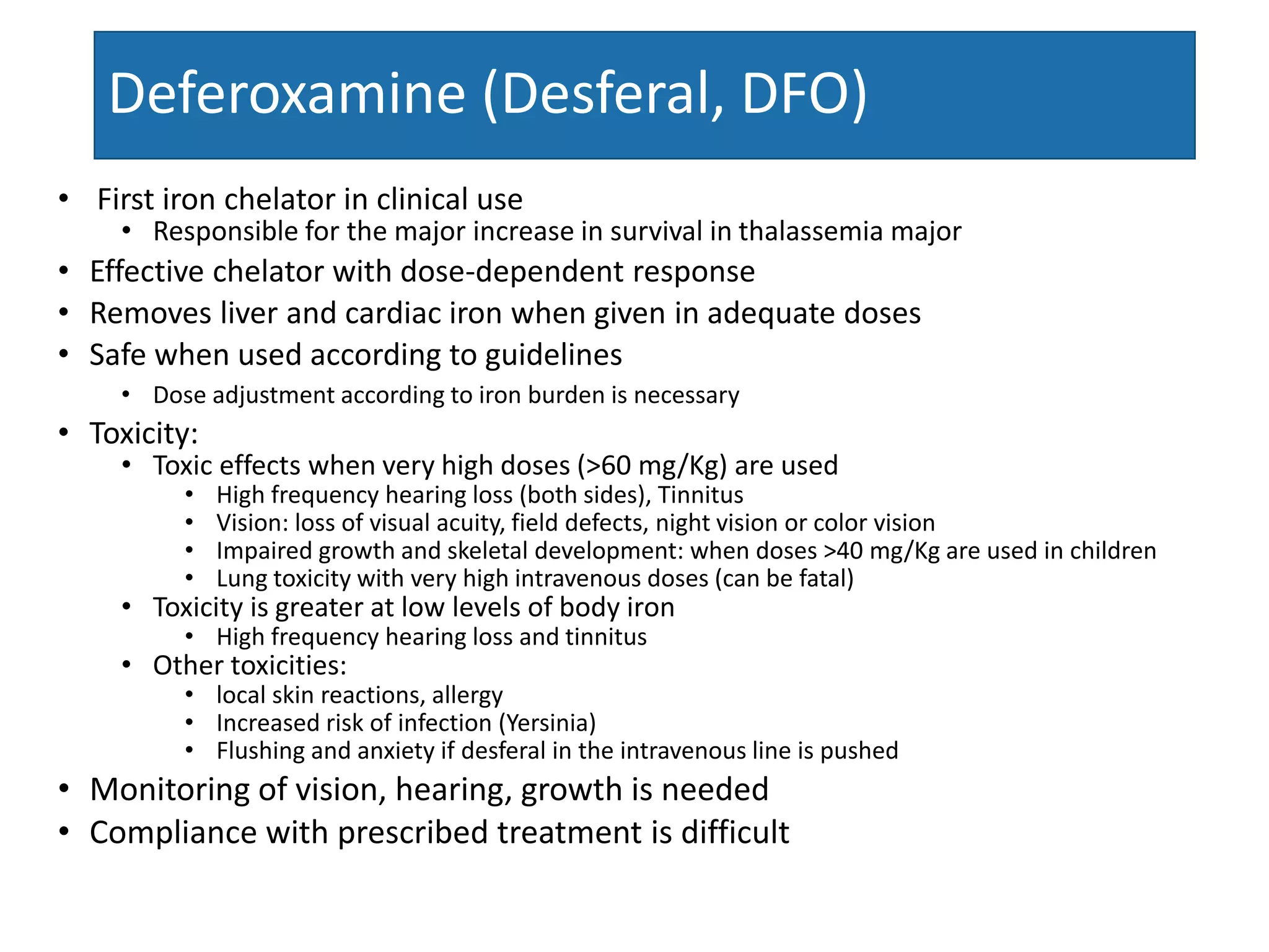 Iron Chelation Therapy | PPTX
