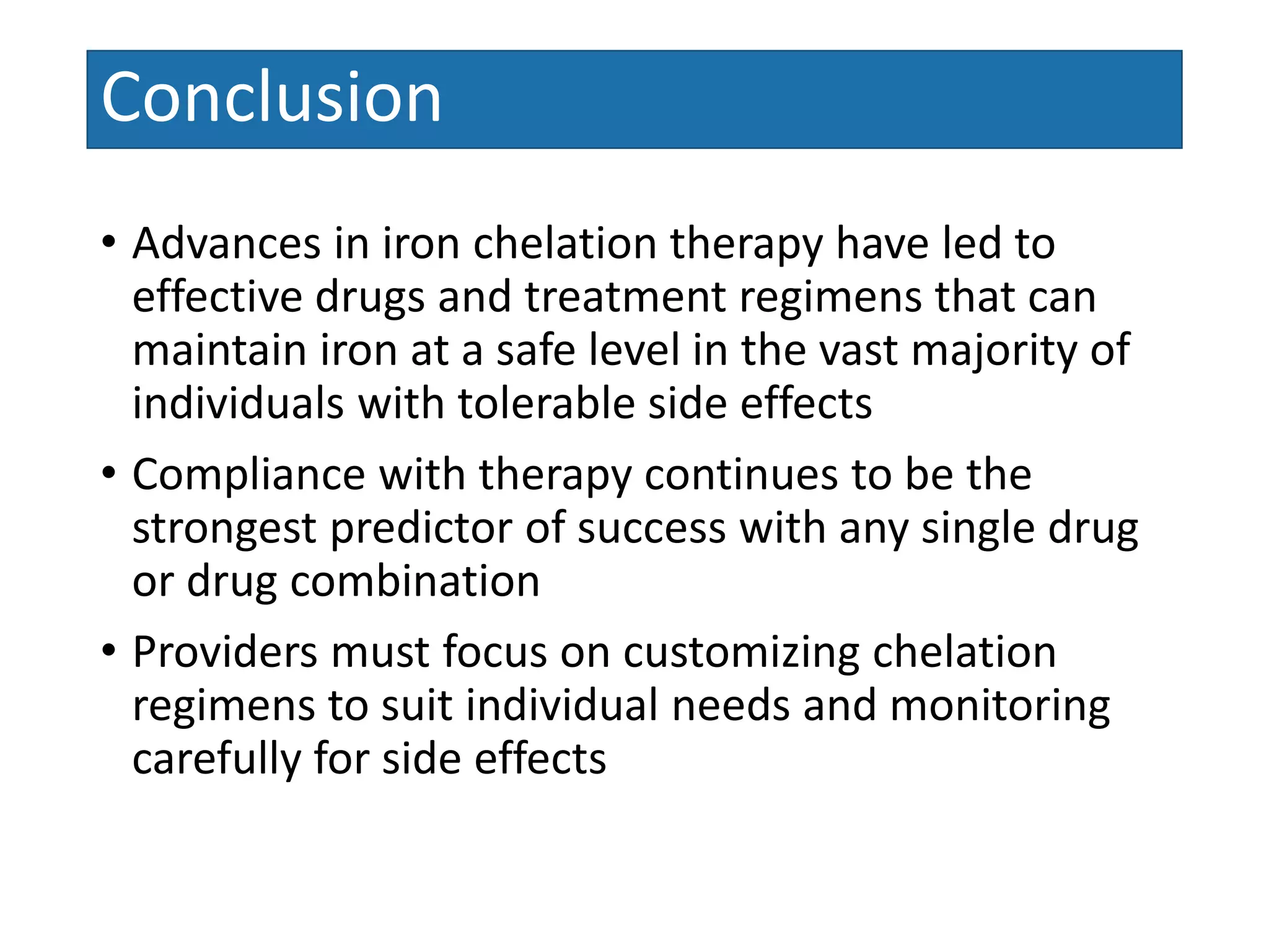 Iron Chelation Therapy | PPTX
